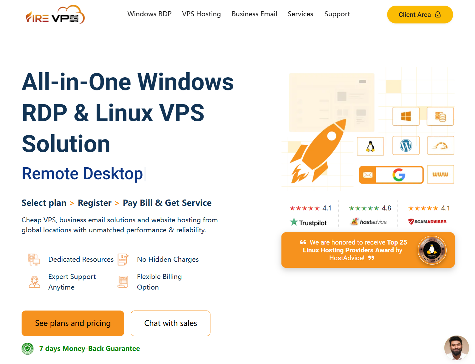 Firevps：洛杉矶VPS,$9.99/年,1C1G1T@1G,EPYC平台,适合做站